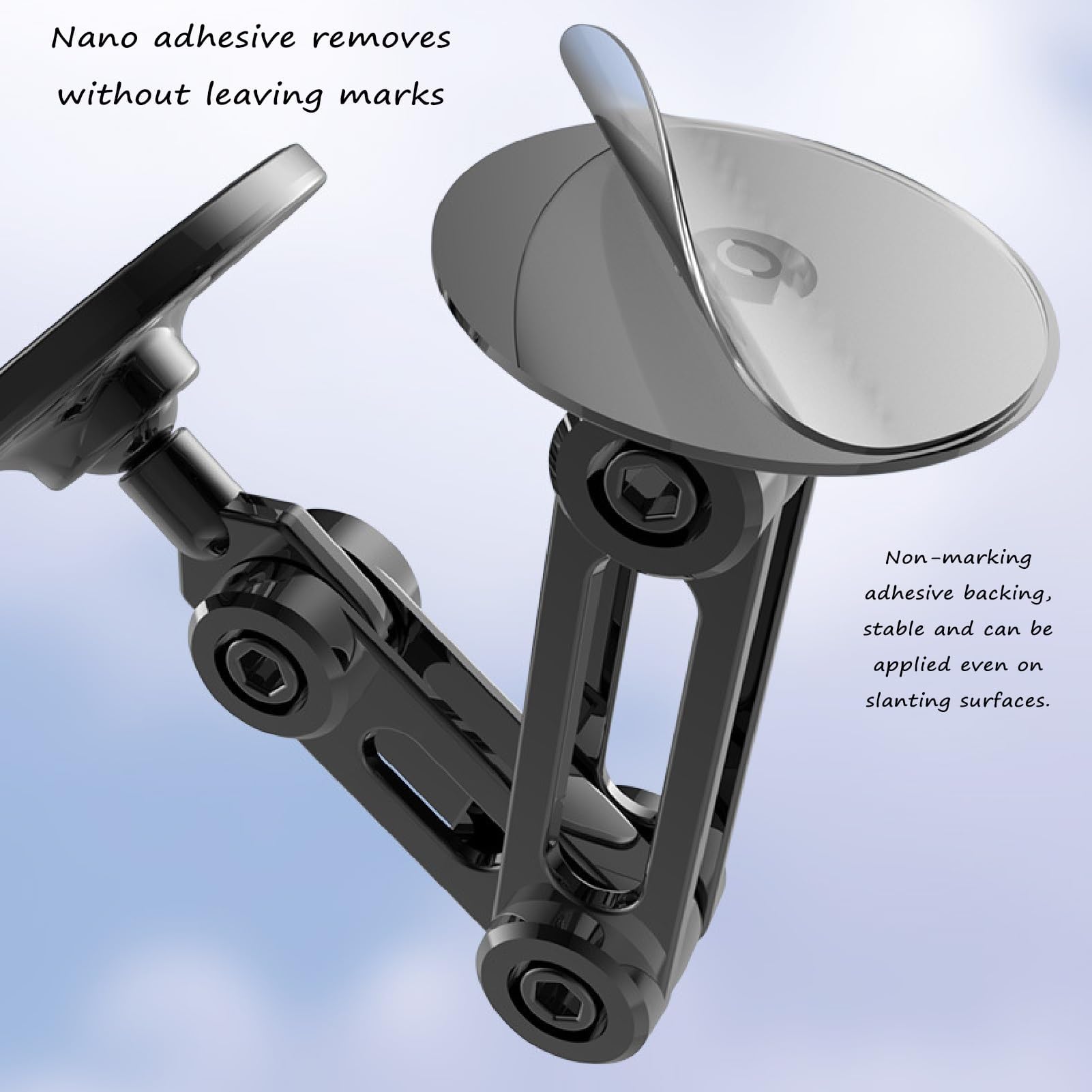 rpuw Mamox Phone Holder, Universal 360°Pro, Mamox Robotic Arm Phone Holder, Mamox Car Phone Holder, Mamox Phone Mount, Mamox Cell Phone Holder (Silver)