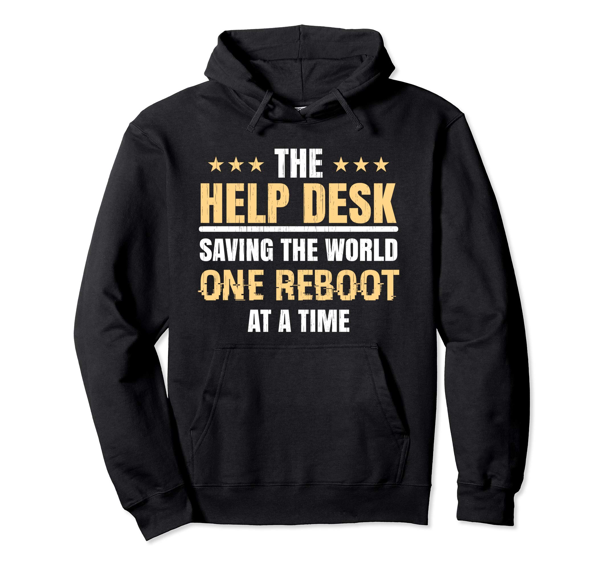 Help Desk One Reboot At A Time User Support Technician Pullover Hoodie