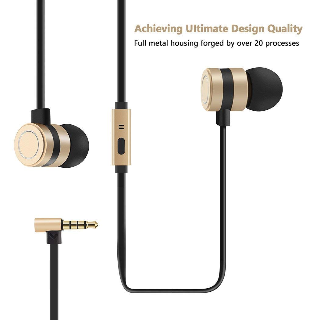 JOVERS 3.5mm Earbuds, Microphone Earphones Stereo Headphones Noise Headset Fit Compatible with Earbud Xs/XR/XS Max/Earbud 7/7 Plus Earbud 8/8Plus / Earbud X Earphones