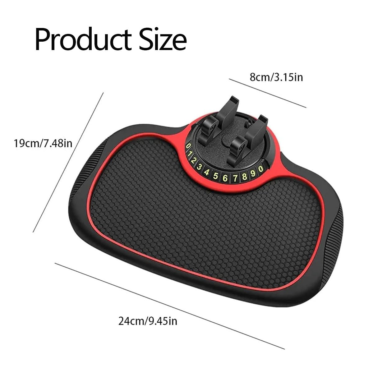 Flewsail Phone Mat, Flewsail Phone Holder for Car, Multifunction Car Anti-Slip Mat Auto Phone Holder, Flewsail Car Phone Mount, Car Phone Mount Silicone Car Pad Mat (Blue)