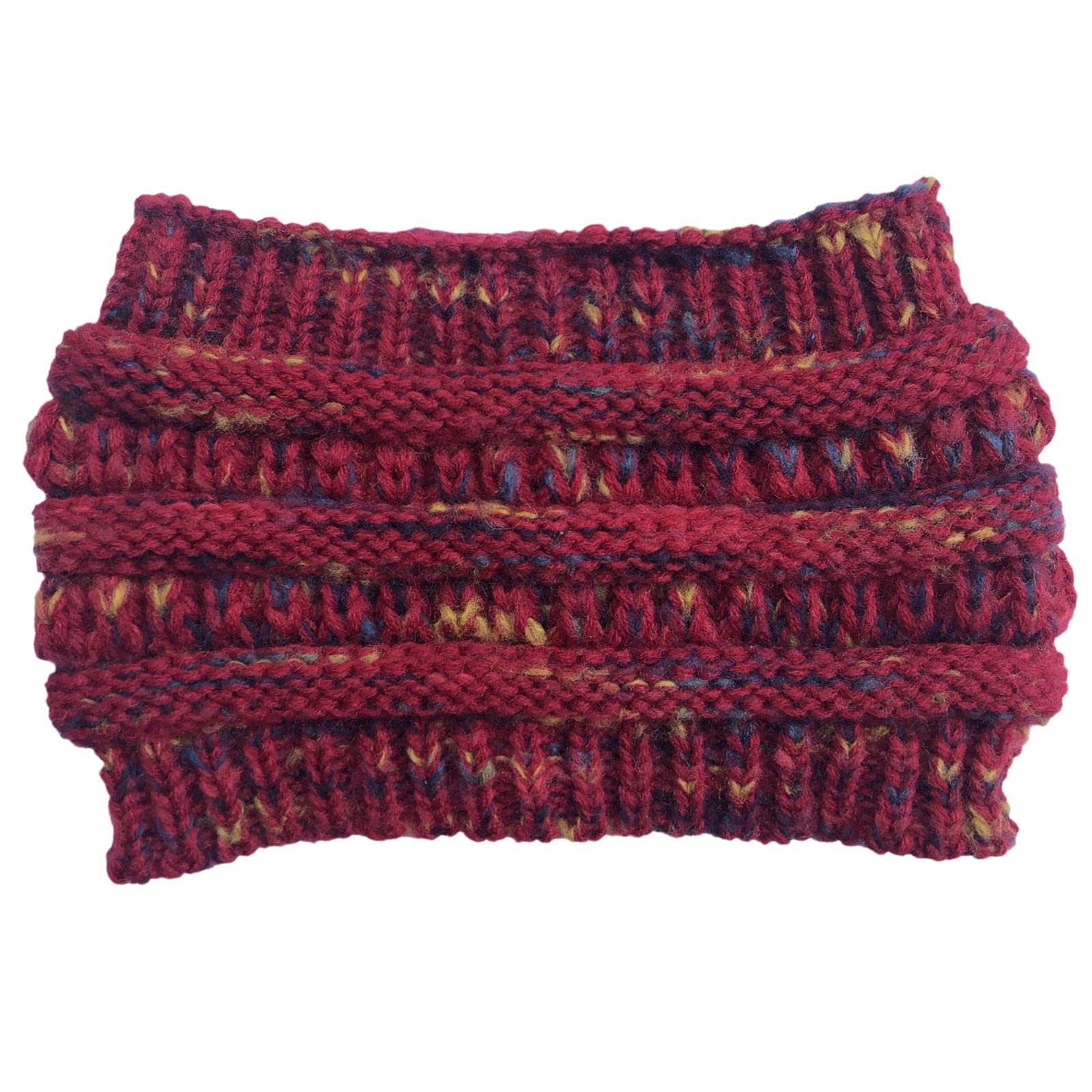 tuduoms Womens Cable Knit Headband Fleece Lined Winter Ear Warmer Tie Dye Headband Wrap for Christmas Valentine’s Day Giving Red