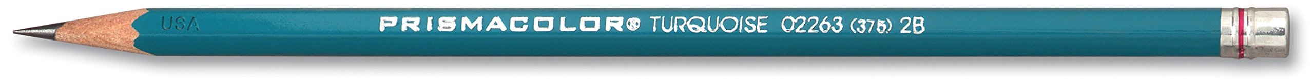 Prismacolor Premier Turquoise Graphite Sketching Pencils, Soft Leads, 12 Count