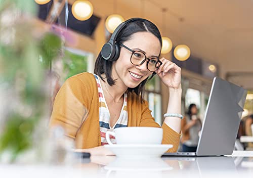 Cisco Headset 730, Wireless Dual On-Ear Bluetooth Headset with Case, USB-A HD Bluetooth Adapter, USB-A and 3.5mm Cables, Carbon Black, 1-Year Limited Liability Warranty (HS-WL-730-BUNA-C) (Renewed)