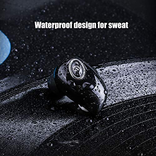 Heave Single Bluetooth Earpiece,Mini Invisible Wireless Headphone,Hands-Free in Ear Earphone Bluetooth Earbud for iPhone Android,Magnetic Waterproof Earphones for Car Vehicle Business Black