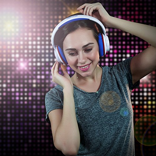 Mixcder Over Ear Headphones, ShareMe Wireless Bluetooth 4.1 Stereo with Built-in Mic, Passive Noise Cancelling and Volume Control for Travel, Work, Sport, Foldable Gym TV Headsets