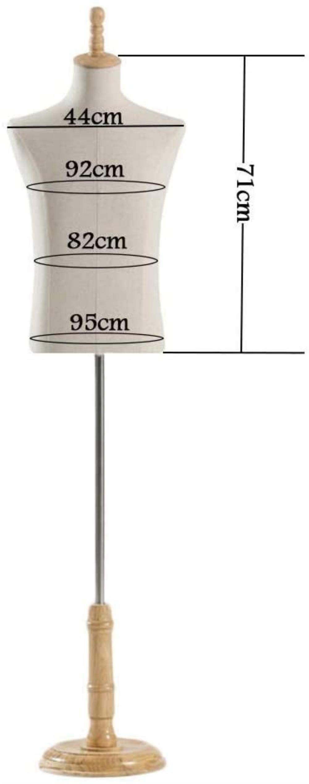 Mannequin Display Stand Tailoring Accessories Male Tailors Mannequin Torso Showing Tailor Adjustable Height with Casters Mannequin