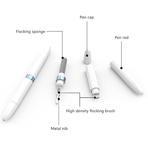SIREG Bluetooth Earbud Cleaning Pen, in-Ear Earphone Cleaning Soft Dust Brush Pen for Cleaning Ear Wax, Dust in Bluetooth Headphone Case, Camera and Cellphone