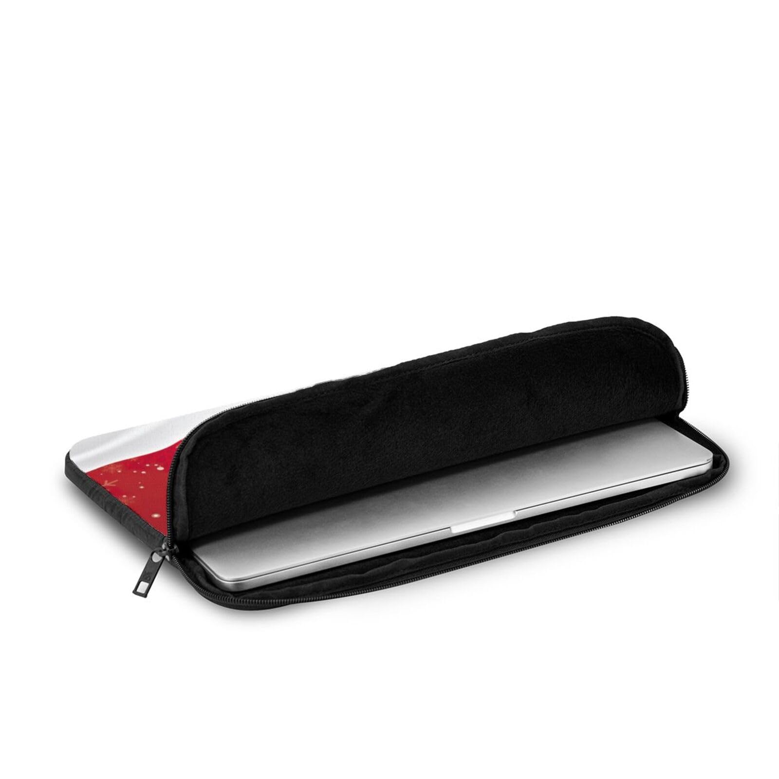 Red Merry Christmas Snowman Decor 13 inch Portable Laptop Sleeve Compatible with MacBook Air Notebook Computer Case for Men Women College School Students