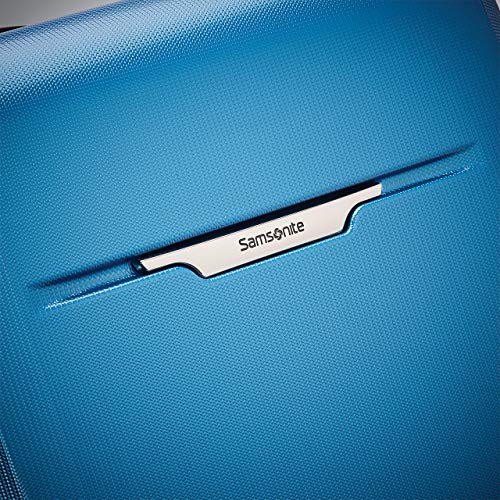 Samsonite Winfield 3 DLX Hardside Expandable Luggage with Spinners, Blue/Navy, Checked-Large 28-Inch