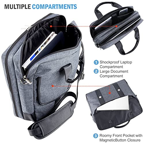 Laptop Shoulder Bag Case Compatible with MacBook Pro 14 inch, MacBook Air 13/Pro 13 inch, 13.5-14.4 Surface Laptop 7/6/5/Studio, Galaxy Tab S10/S9 Ultra