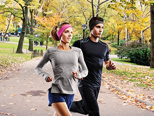 AcousticSheep RunPhones Wireless | Bluetooth Headphones for Running, Exercise & More | Flat Speakers | Rechargeable Battery Lasts Up to 10 Hours | Wild Orchid (Size S)