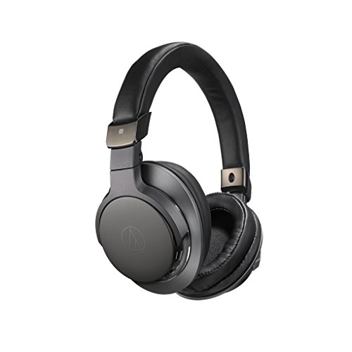 Audio-Technica ATH-SR6BTBK Bluetooth Wireless Over-Ear High Resolution Headphones with Mic & Control, Black