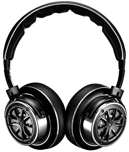 1MORE Triple Driver Over-Ear Headphones Comfortable Foldable Earphones with Hi-Res Hi-Fi Sound, Bass Driven, Tangle-Free Detachable Cable for Smartphones/Android/PC/Tablet - Silver/Titanium
