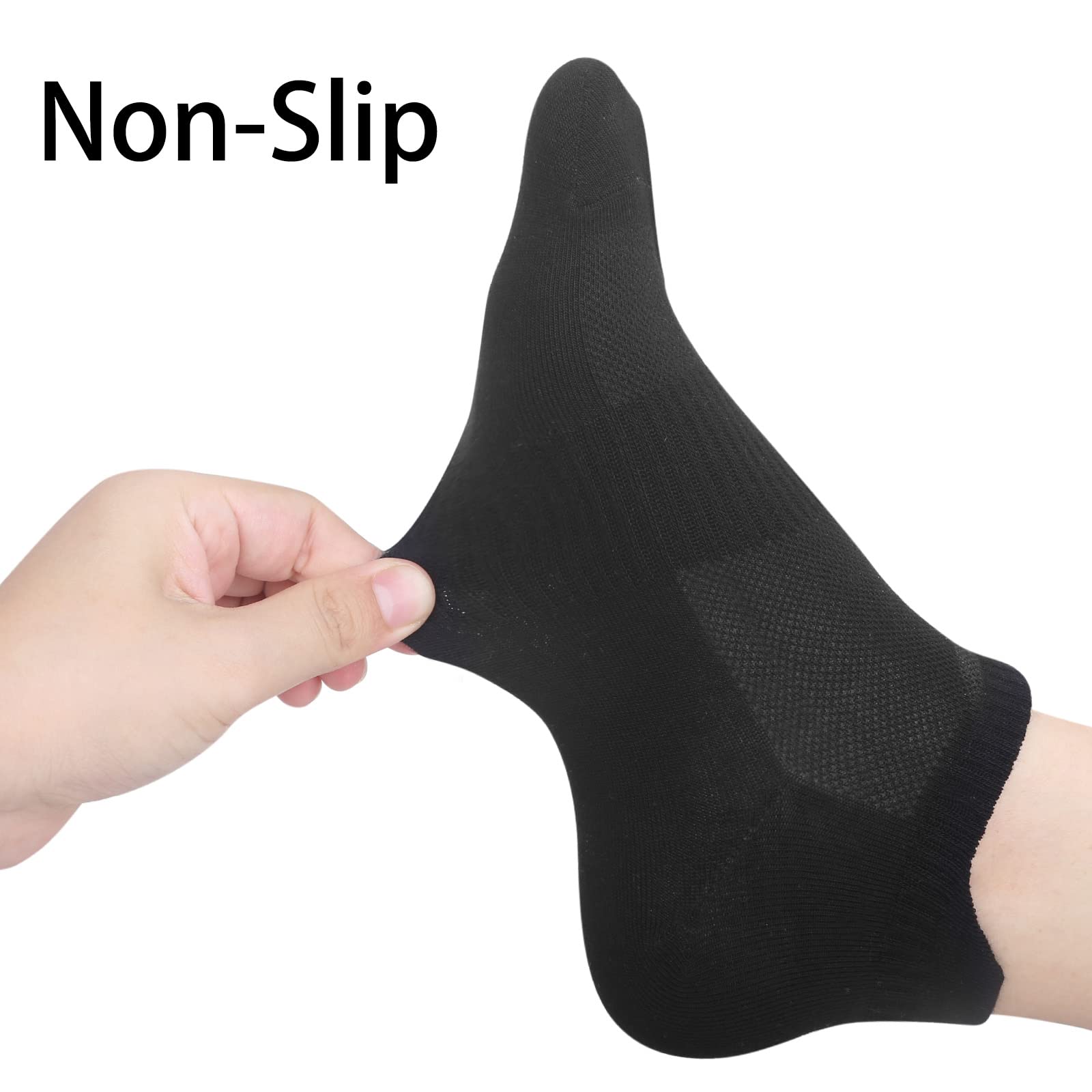 Cozi Foot Ankle Socks for Women: 10 Pairs Cotton Soft Fabric Black/White/Gray