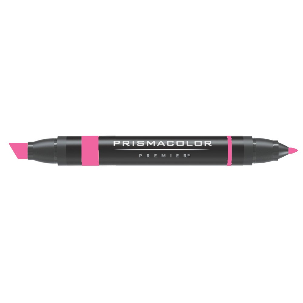 Prismacolor Double-Ended Marker, Broad and Fine Tip, PM7 Magenta (3456)
