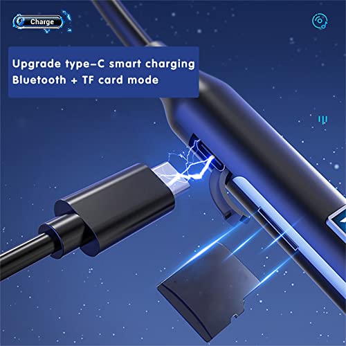 CARRYKING G27 Bluetooth Earbuds Wireless Behind The Neck Headphones, Halter Neck Wireless Bluetooth/TF Card Headphones for Morning Running Sport Earbud
