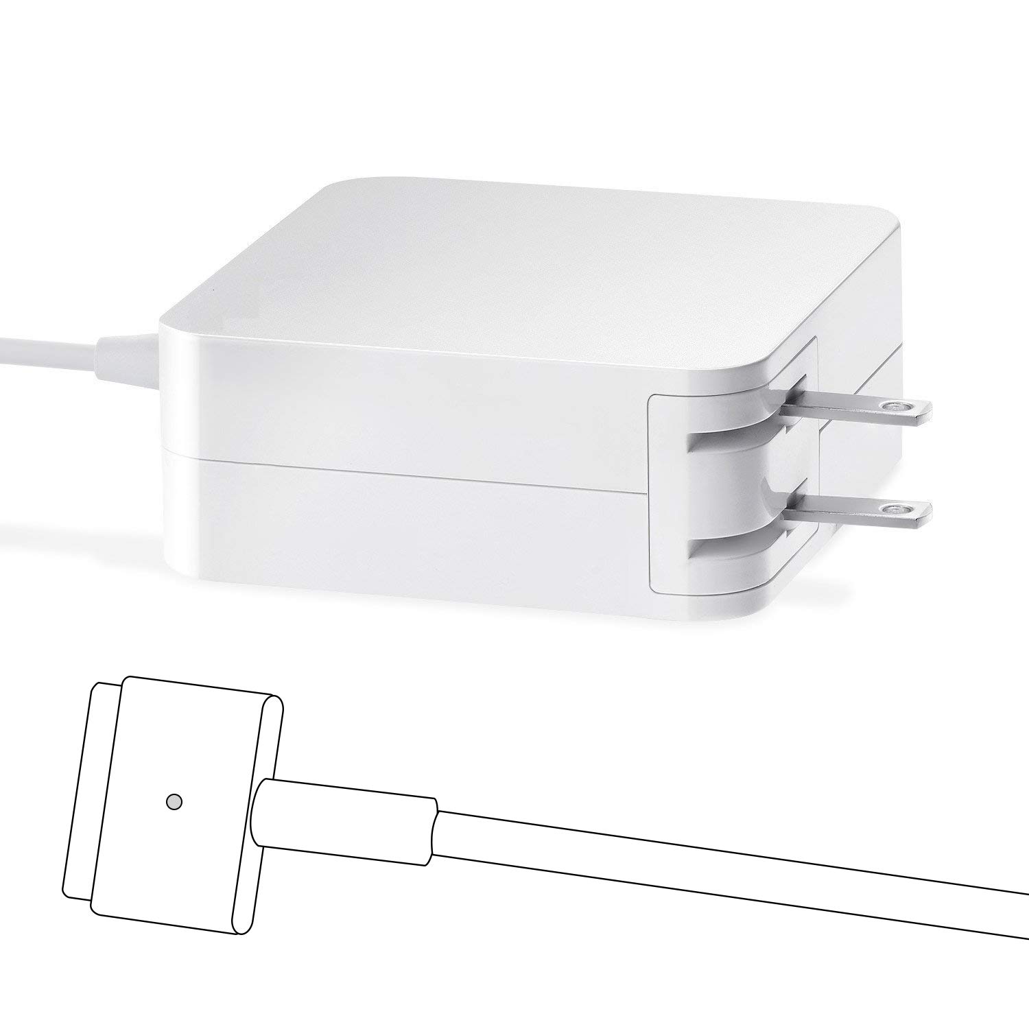 Mac Book Air Charger, AC 45W Magnetic T-Tip Power Adapter Charger Compatible with MacBook Air 11-inch/13-inch (2012-2017)