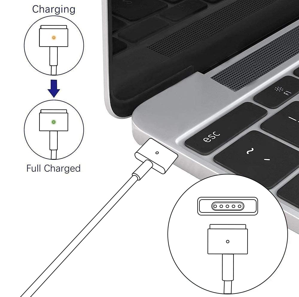 Mac Book Air Charger, AC 45W Magnetic T-Tip Power Adapter Charger Compatible with MacBook Air 11-inch/13-inch (2012-2017)