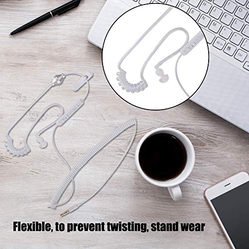 Hilitand Earphone,Wireless Bluetooth Monaural 3.5mm Headphone Air Tube in Ear Antiradiation Earphone Stereo Headset,Flexible and Durable