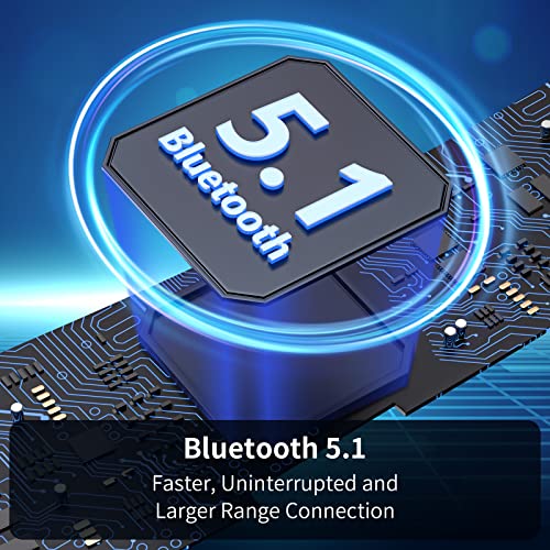 Neckband Bluetooth Headphones, IPX5 Sweatproof Retractable Earbuds Wireless Bluetooth Headset with Microphone, Vibration Call, Stereo Noise Cancelling Earphones for Workout Sports Running (Blue)