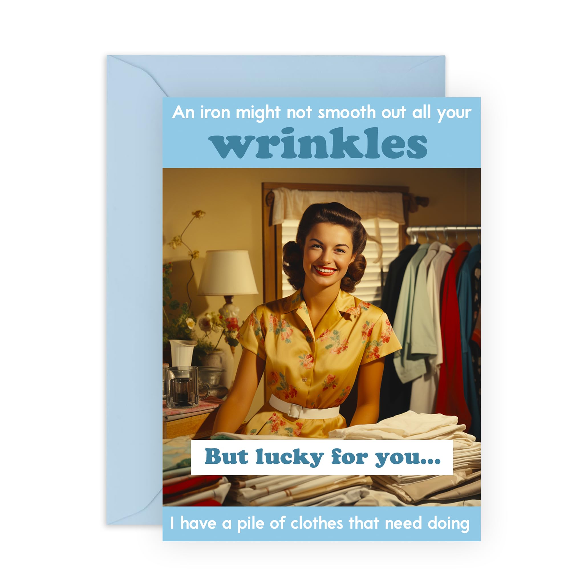 CENTRAL 23 Wife Birthday Card - Sarcastic Humor - Retro Greeting Cards For Mom - Funny Gifts For Husband Men Women - Comes With Fun Stickers