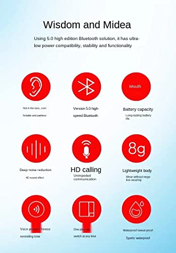 Bone Conduction Ear Hook Comfort Wear with Microphone Lightweight Compatible with iPhone & Android. Grey
