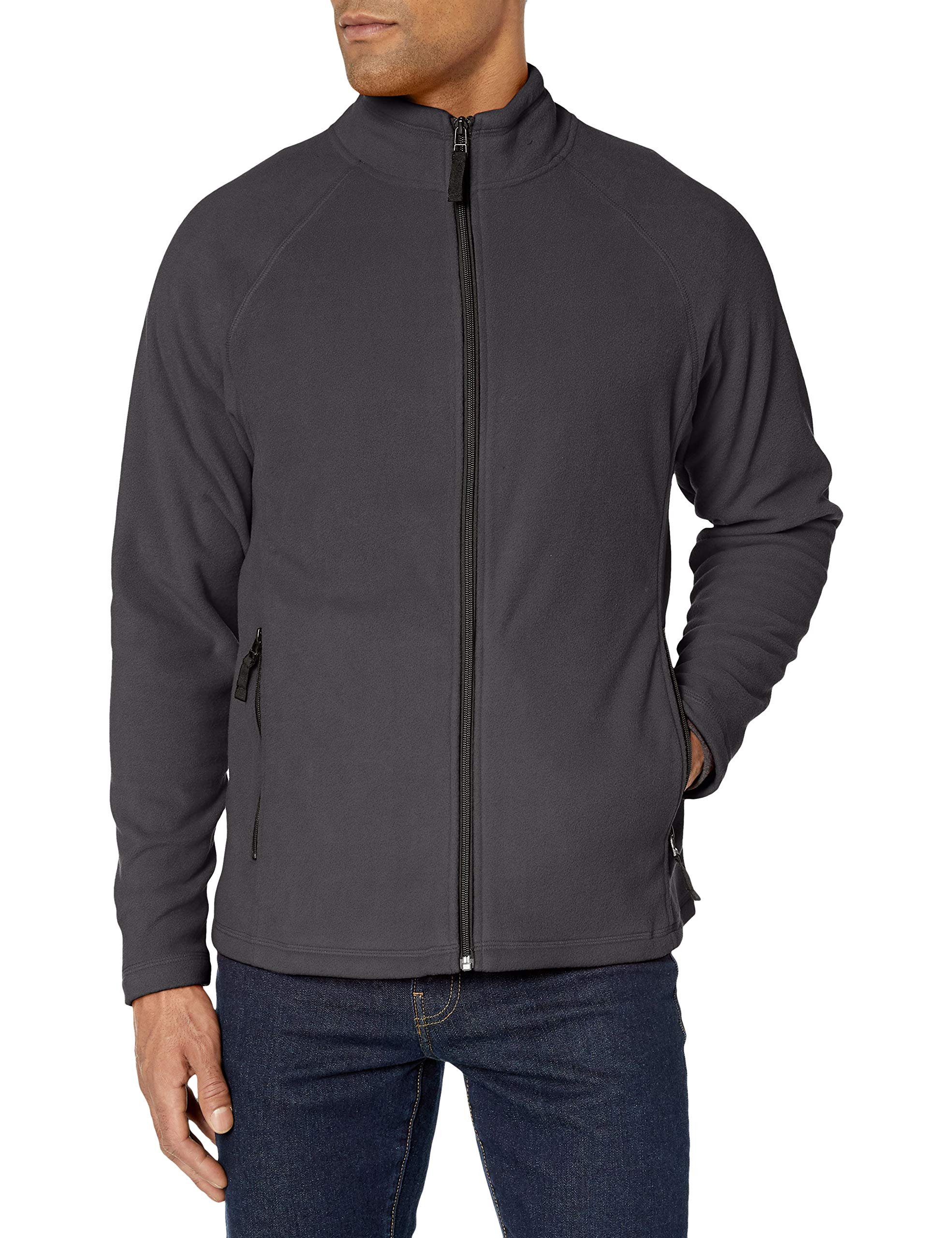 CLIQUE Men's Summit Full-zip Microfleece, Charcoal, 5X-Large