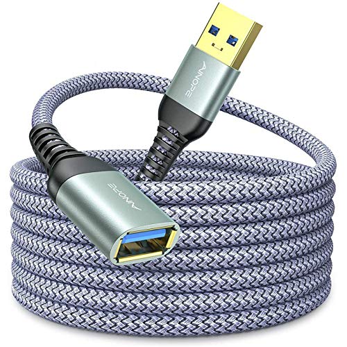 AINOPE USB 3.0 Extension Cable 10FT Type A Male to Female USB Extension Cord High Data Transfer Compatible with Webcam,Gamepad, USB Keyboard, Flash Drive, Hard Drive, Printer