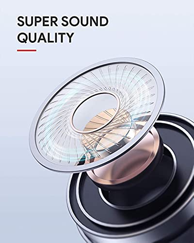 NISMobile TWS Earphones Wireless Earbuds Headphones for Galaxy A02s A12 A32 A42 A52 A72, True Stereo Headset Hands-Free Mic Charging Case Compatible with Samsung Black, (NI-NI36725A4O-256)