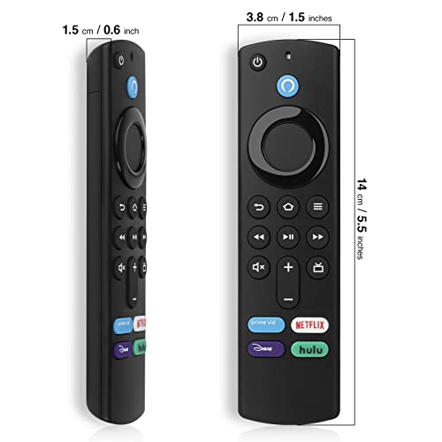 Replacement Voice Remote fit for Fire TV (3rd Gen, Pendant Design),Fire TV Stick (2nd Gen,3r Gen,4K,4K Max),Fire TV Stick Lite,Fire TV Cube Remote (1st and 2nd Gen)