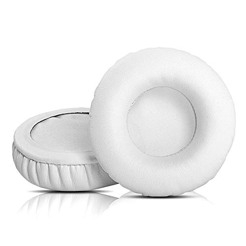 Ear Pads Cushions Cups Foam Replacement Compatible with LilGadgets Untangled PRO Kids Premium Wireless Bluetooth Headphones Earpads (White)