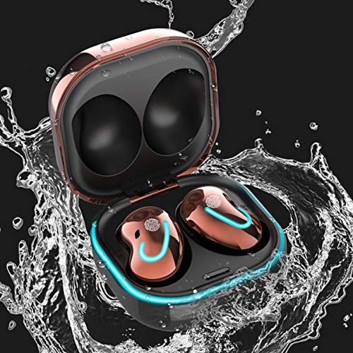 Goodliest Portable Wireless Earphones Waterproof Noise Cancelling LED Indicator Bluetooth Headphones Compatible with Smart Phones Purple