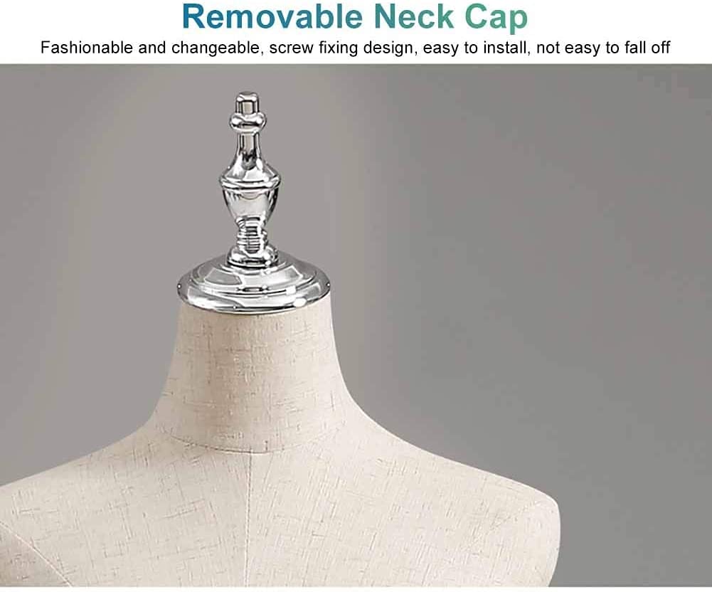 Tailors Dummy Mannequins Female Mannequin Extra - Mannequin Body Stand for Clothing Display/Room Decor/Store Window, with Metal Square Base Dressform Mannequin