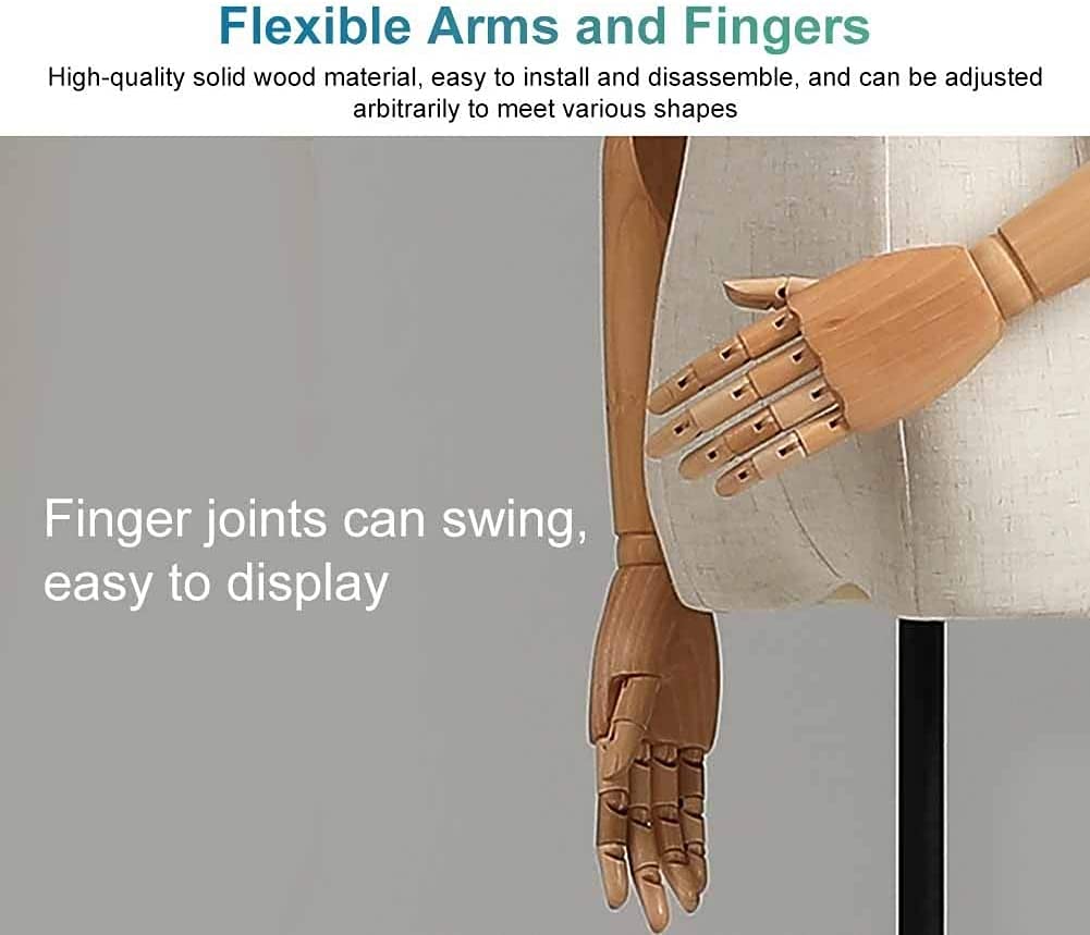 Tailors Dummy Mannequins Female Mannequin Extra - Mannequin Body Stand for Clothing Display/Room Decor/Store Window, with Metal Square Base Dressform Mannequin