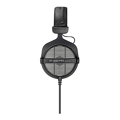 beyerdynamic DT-990 Pro Acoustically Open Headphones (250 Ohms) with Knox Gear Headphone Hanger Mount with Built-in Cable Organizer Bundle (2 Items)