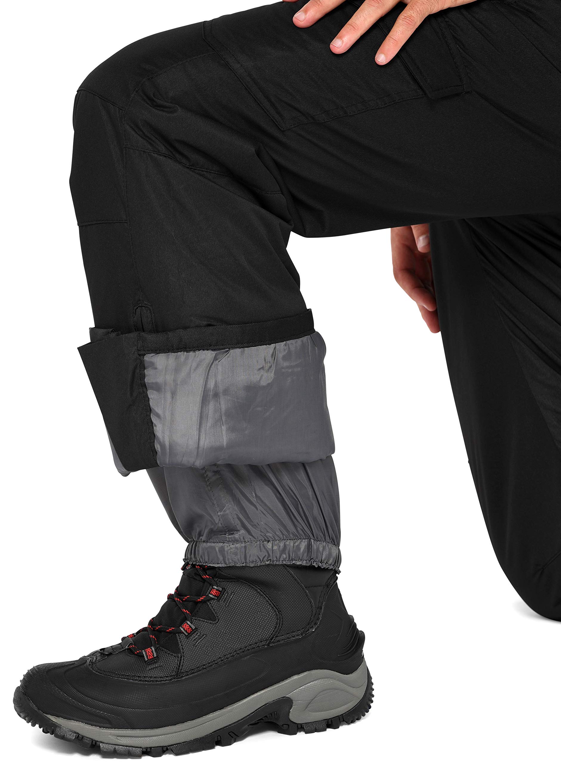 Arctix Men's Essential Insulated Bib Overalls, Black, Large/34" Inseam