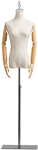 Tailors Dummy Mannequins Female Mannequin Extra - Mannequin Body Stand for Clothing Display/Room Decor/Store Window, with Metal Square Base Dressform Mannequin