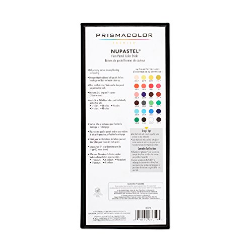 Prismacolor 27049 Premier NuPastel Firm Pastel Color Sticks, 24-Count
