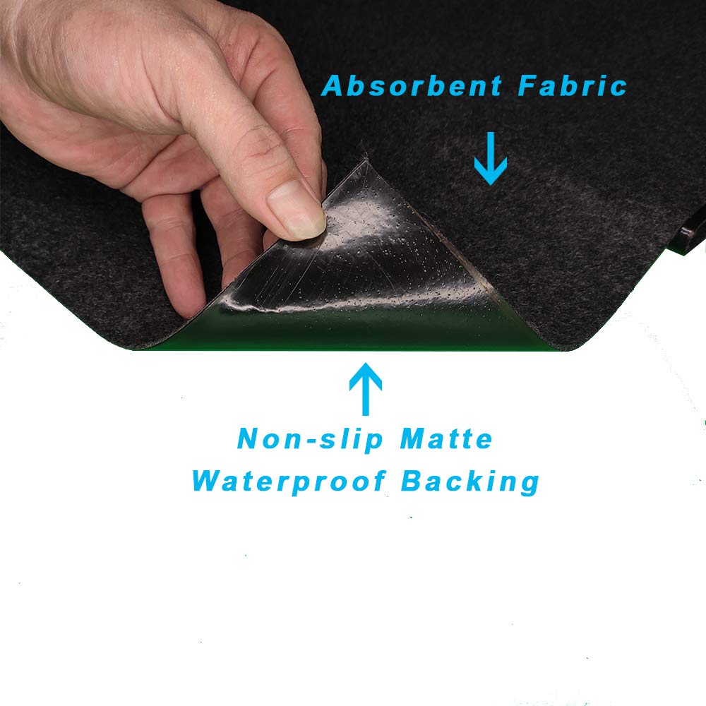 Bathroom/Kitchen Under The Sink Pad Cabinet Mat Shelf Tray Drawer Liner Organizer Rug (36" x 24")–Premium-Absorbent/Waterproof/Washable/Lightweight/Cuttable – Protect Cabinet, Contain Liquids