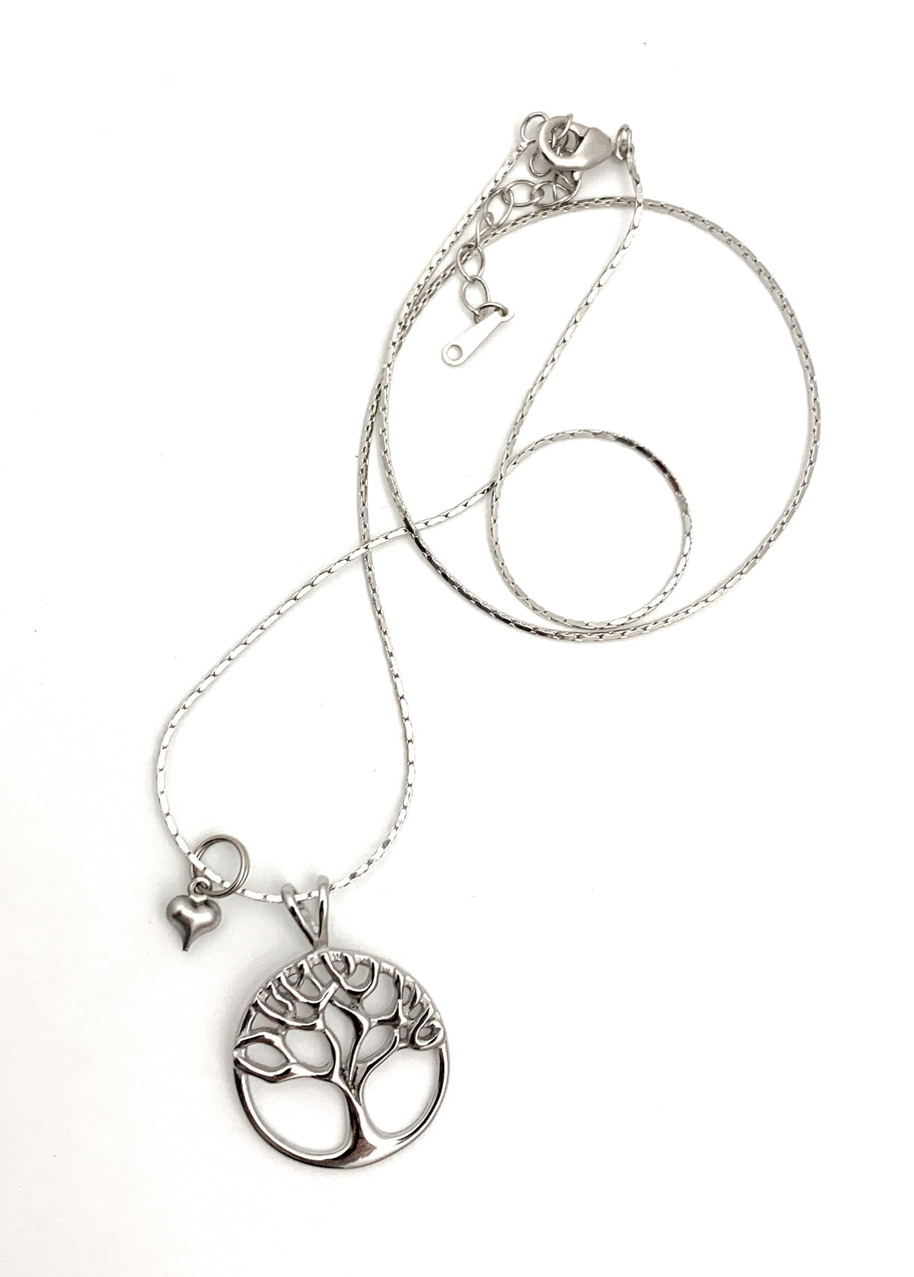 Smiling Wisdom - Happy Birthday Greeting Card and Tree Heart Necklace Keepsake Gift Set - Daughter Granddaughter From Parent - Stainless Steel - Love Grows