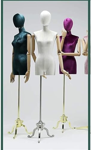 Mannequin Tailors Dummy Dressform Mannequin Body Female Tailors Dummy Mannequin with Metal Base Window Display Dressform Mannequin