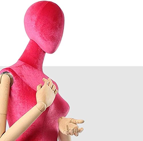 Mannequin Display Stand Dress Form Mannequin Body, Detachable Mannequin Realistic Display Mannequin Head Metal Base ( Color : Black ) (Black )
