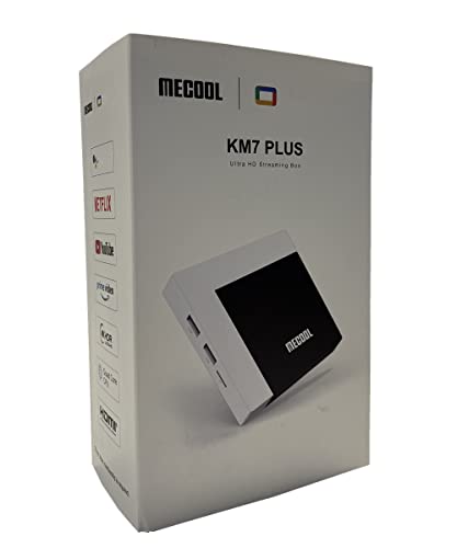 MECOOL KM7 Plus Netflix Google Certified Android 11.0 TV Box Amlogic S905Y4 AV1 Ultra 4K HDR 2GB RAM 16GB ROM Support 2.4G/5.0G WiFi BT 5.0 with Google Assistant
