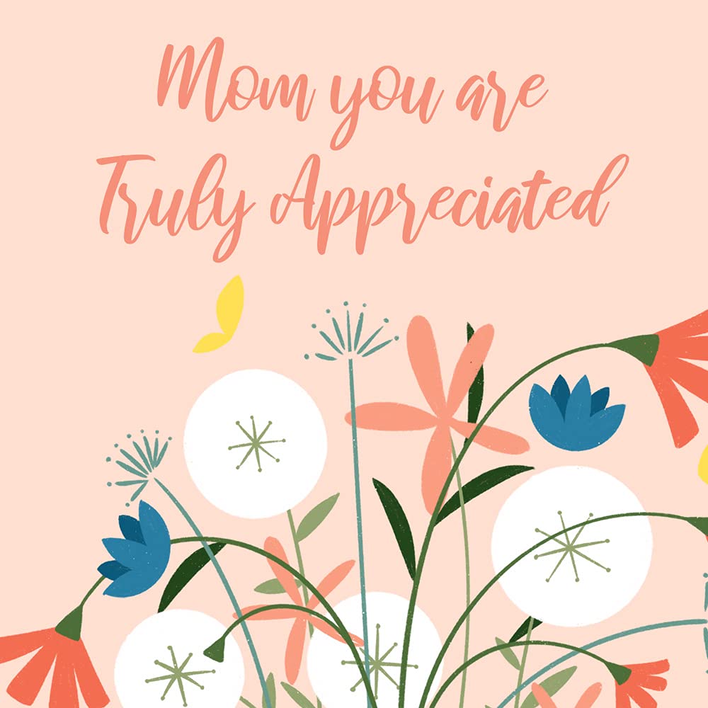 Prime Greetings Happy Birthday Card For Mom, Made in America, Eco-Friendly, Thick Card Stock with Premium Envelope 5in x 7.75in, Packaged in Protective Mailer