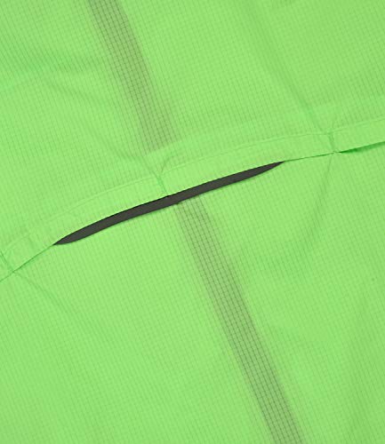 Outto Men's Hiking Jacket Rain Resistant Lightweight UV Protection Quick Drying Windproof Skin Coat(Small,007C Green)