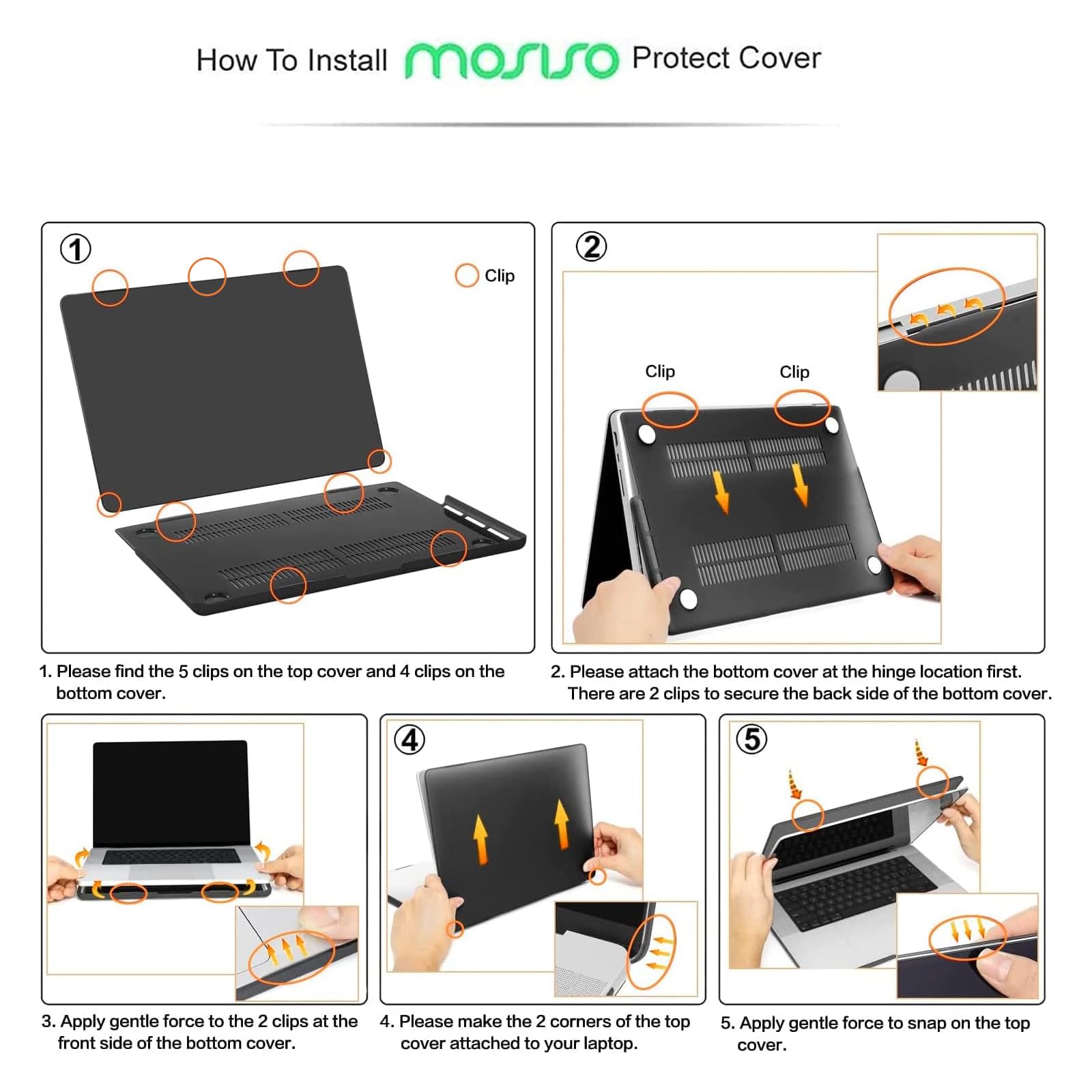 MOSISO Compatible with MacBook Pro 16 inch Case 2023 2022 2021 Release M2 A2780 A2485 M1 Pro/Max Chip with Touch ID, Plastic Hard Shell Case&Keyboard Cover&Screen Protector&Storage Bag, Black
