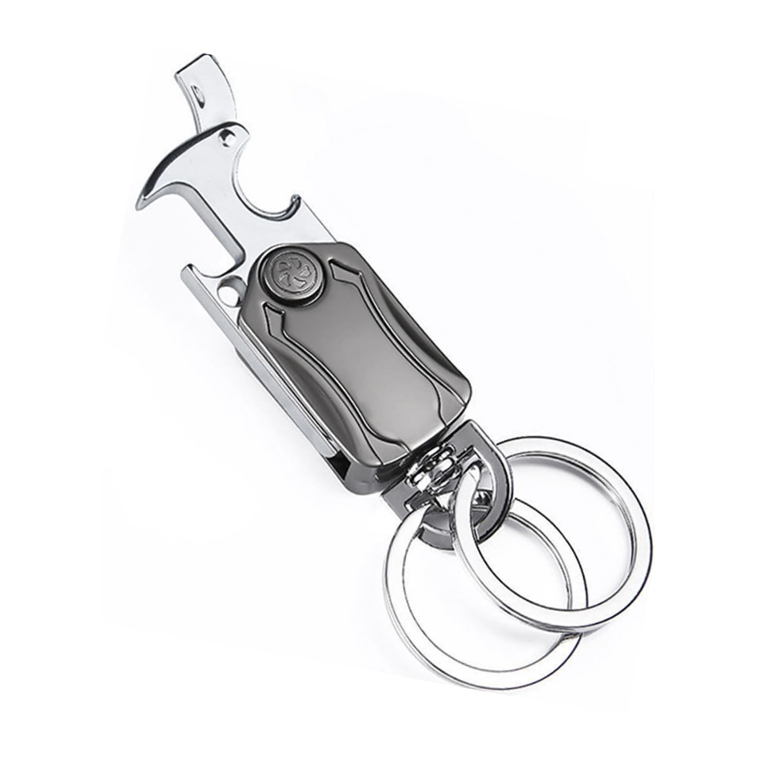 LYASILGC KeyChain for Men, Bottle Opener Keyrings, Keychain Fidget Spinner Knife, Car Key Chains Men's Key Rings Phone Holder