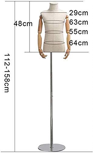 TOPRP Mannequin Display Stand Manikins Tailors Dummy Tailors Dummy Child Mannequin Tailors Bust Dressmakers Display with Metal Base
