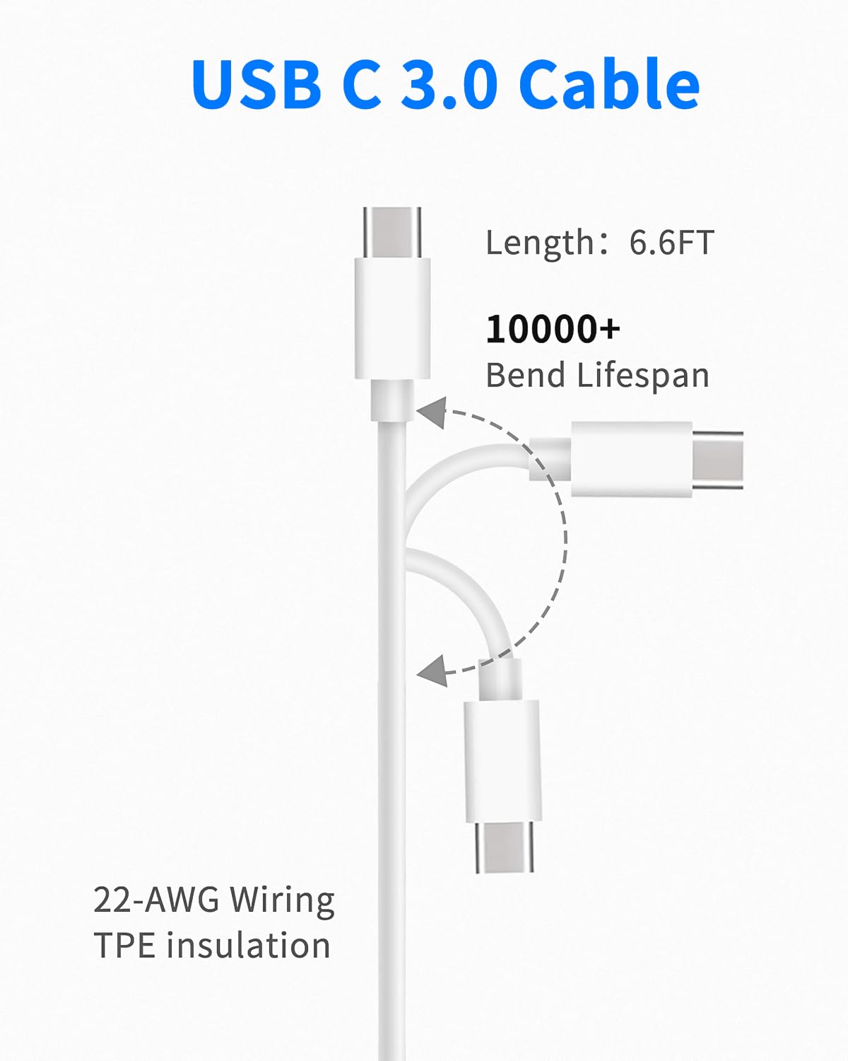 Mac Book Pro Charger - 87W USB C Power Adapter Compatible with 13/14/15 Inch After 2016, for Mac Book Air After 2018, Works 70W 67W 61W 30W 29W, Include Charge Cable(6.6Ft)