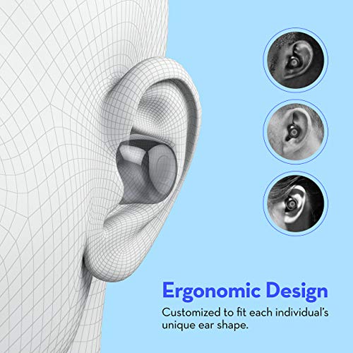 KNZ True Wireless Earbuds Bluetooth 5.0, IPX7 Waterproof, Touch Control, HD Sound, Magnetic Charging case, Built-in Microphone, Stereo Talk, 60-Foot Wireless Range (Rose Gold)